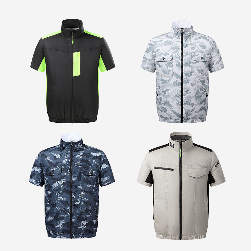 Rechargeable Cooling Fan Jacket – Air Conditioner Work Jacket with UV ...